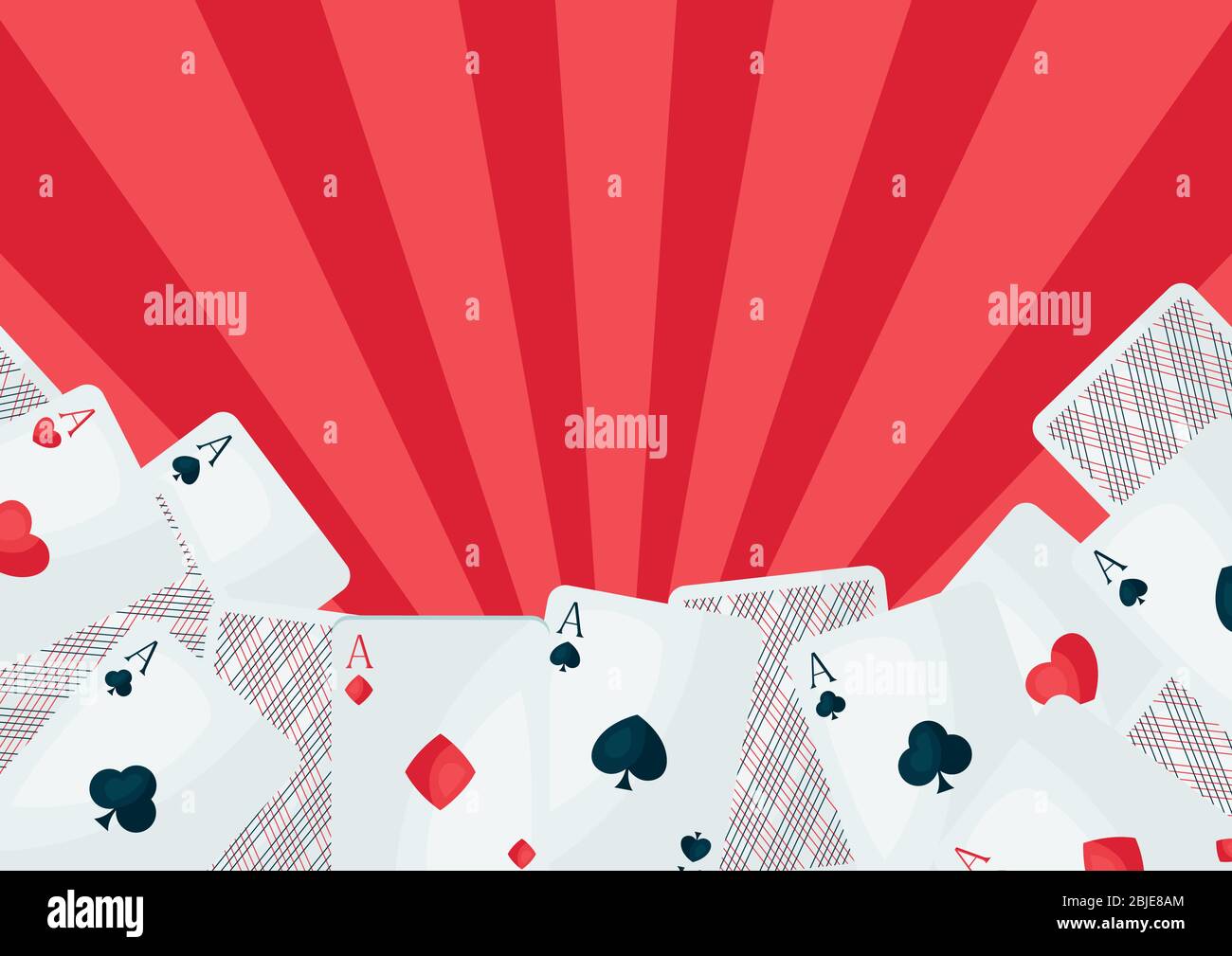 Background with four aces playing cards suit Stock Vector Image & Art ...