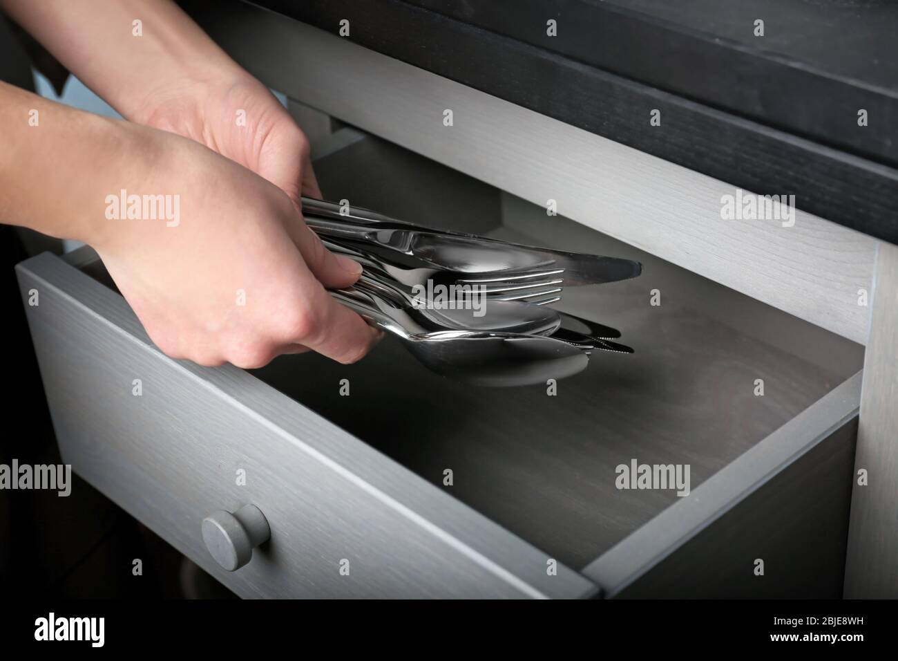 Silverware drawer hi-res stock photography and images - Alamy