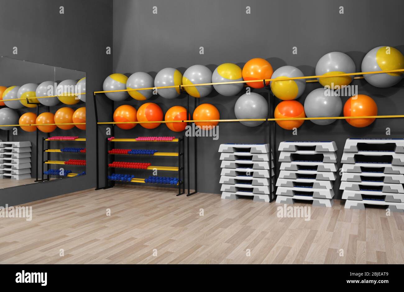Bright modern gym interior hi-res stock photography and images - Alamy