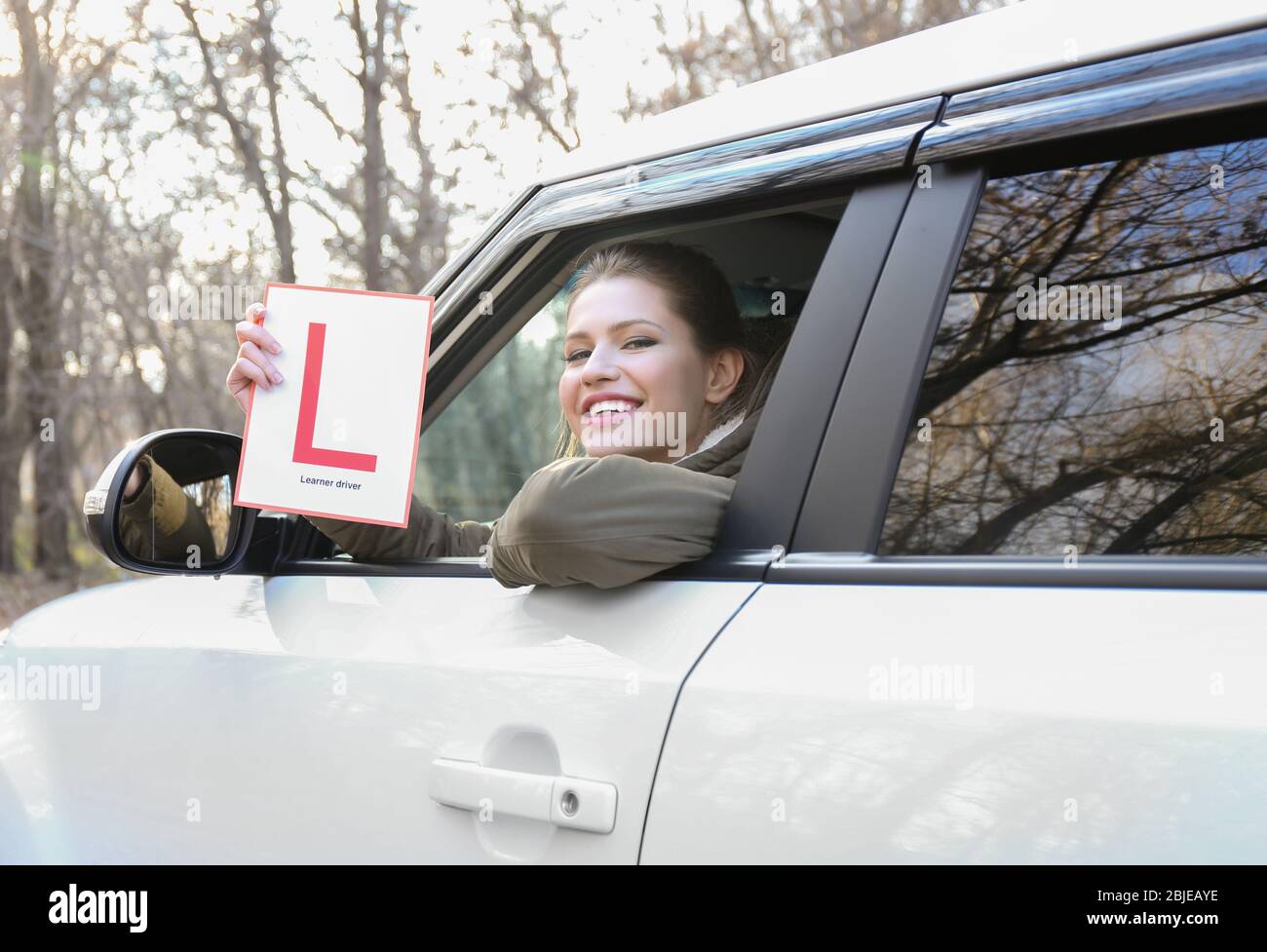 Learner driver sign hi-res stock photography and images - Alamy