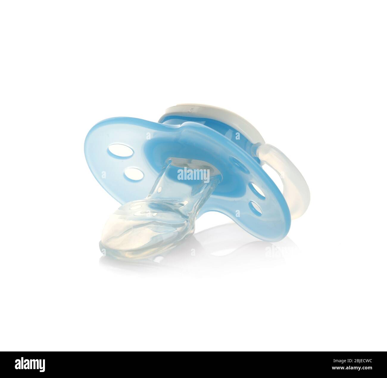 Baby pacifier on white background Stock Photo - Alamy