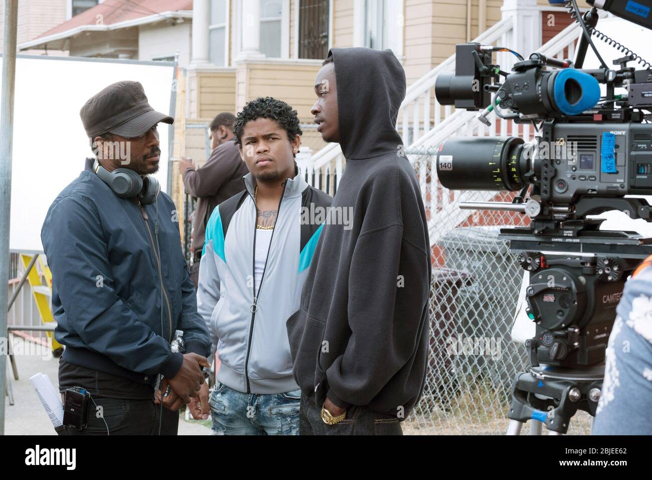 ALL DAY AND A NIGHT, from left: director Joe Robert Cole, Isaiah John ...