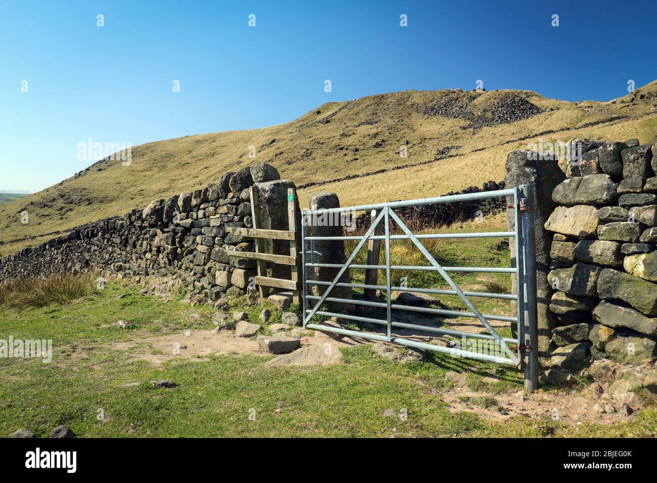 Gate in Countryside Stock Photo - Alamy
