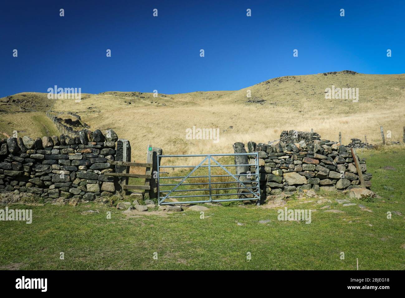 Gate in Countryside Stock Photo - Alamy