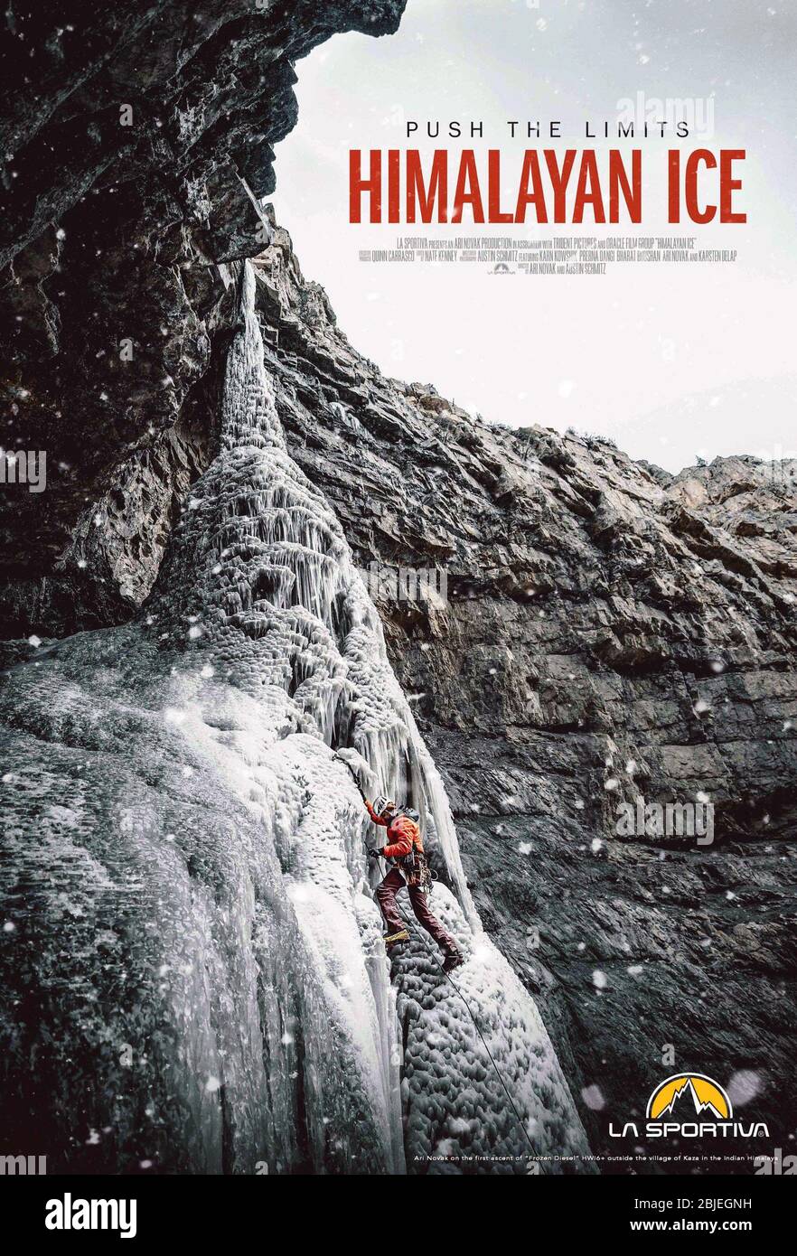 HIMALAYAN ICE, poster, Ari Novak, ice climbing in Spiti Valley, India ...