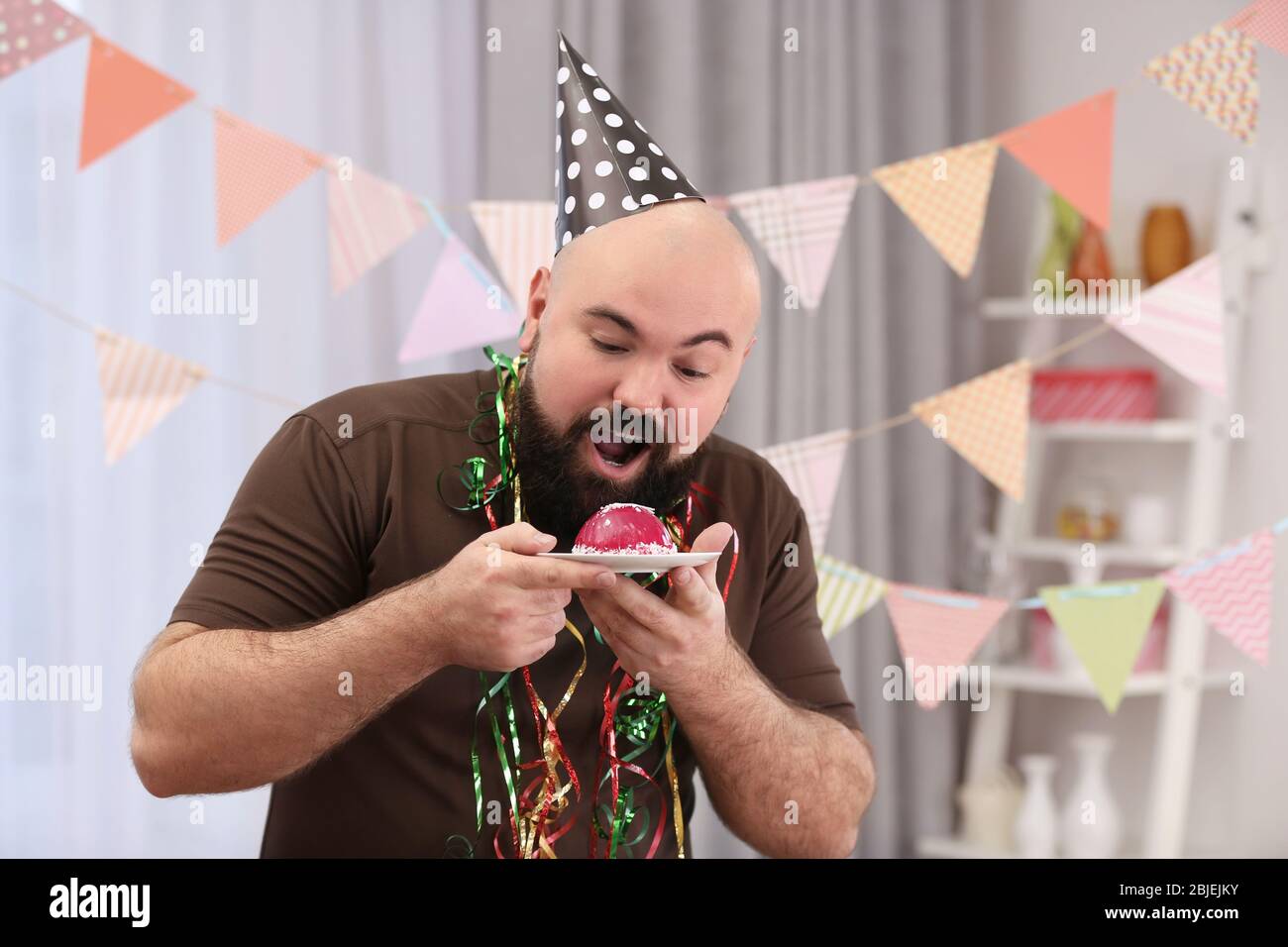 Chubby man birthday hi-res stock photography and images - Alamy