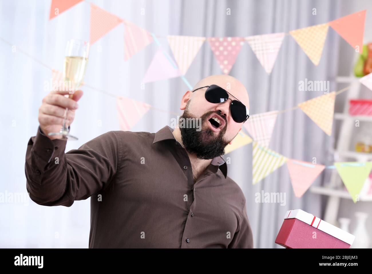 Chubby man birthday hi-res stock photography and images - Alamy