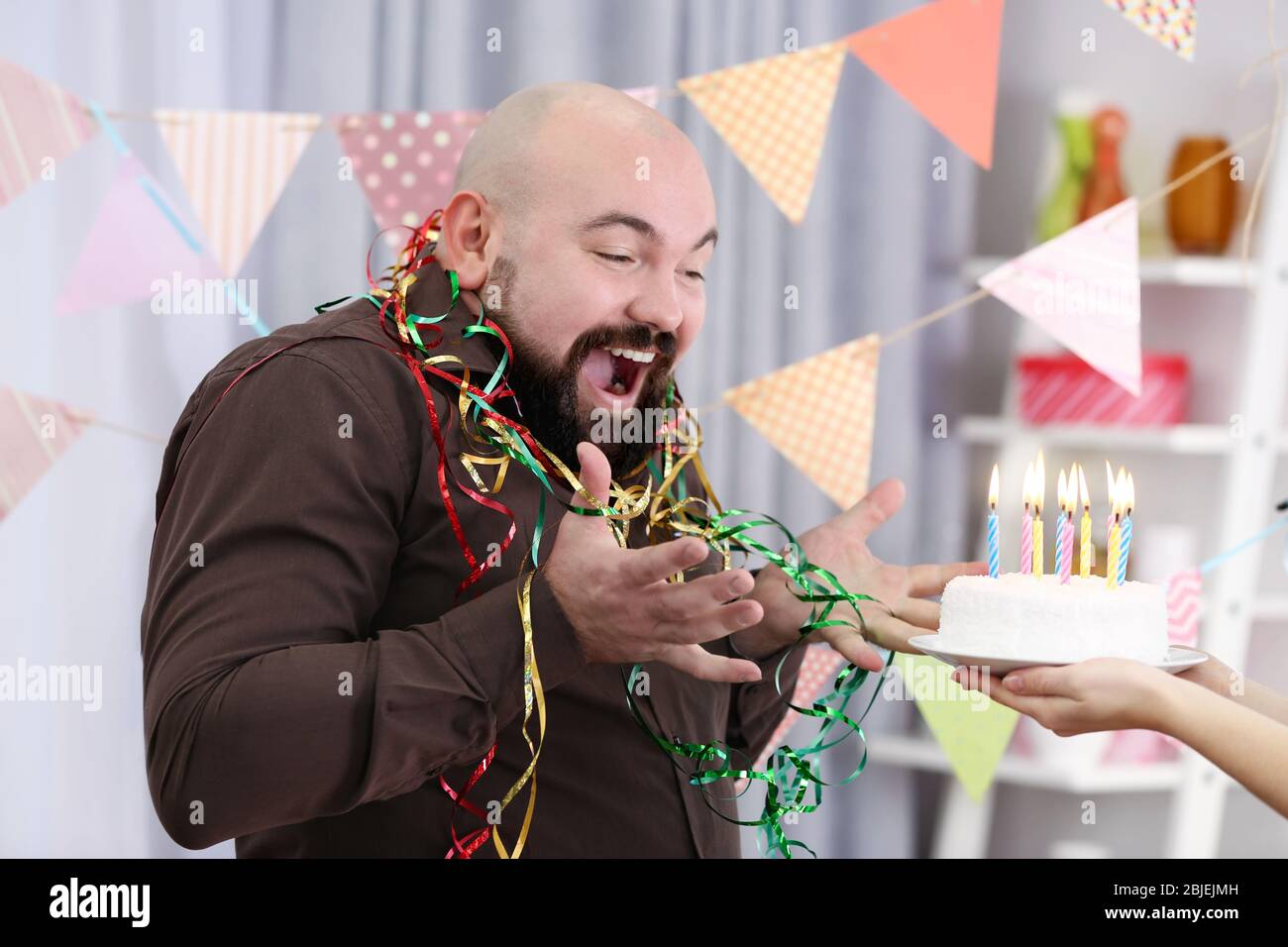 Fat bald woman hi-res stock photography and images - Alamy