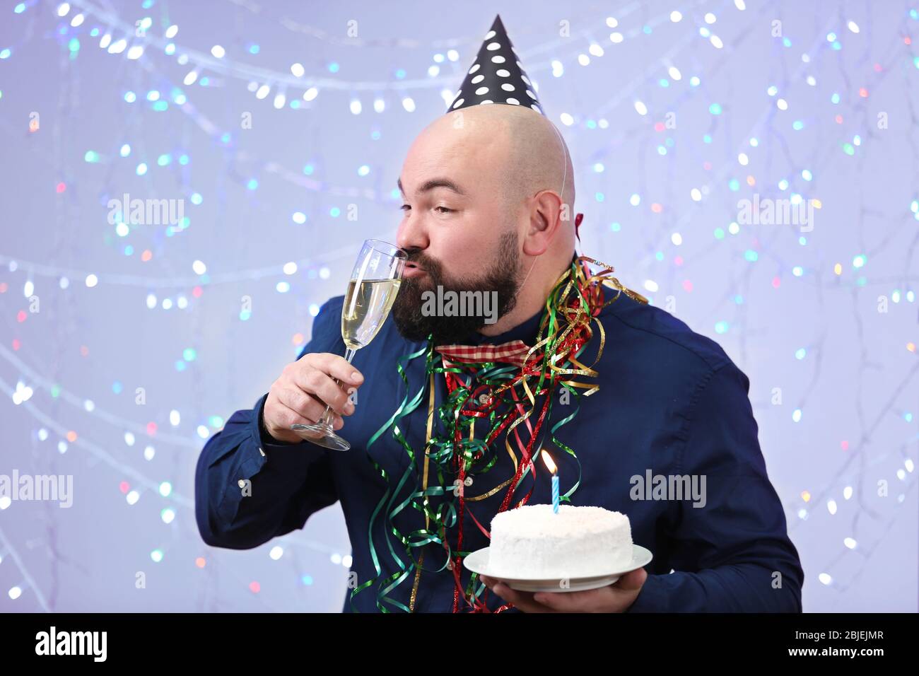 Chubby man birthday hi-res stock photography and images - Alamy