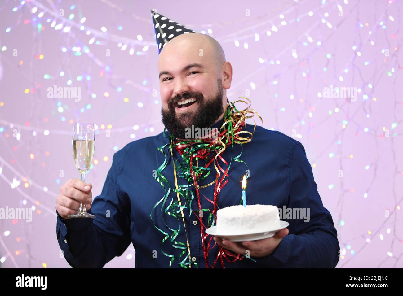 Chubby man birthday hi-res stock photography and images - Alamy