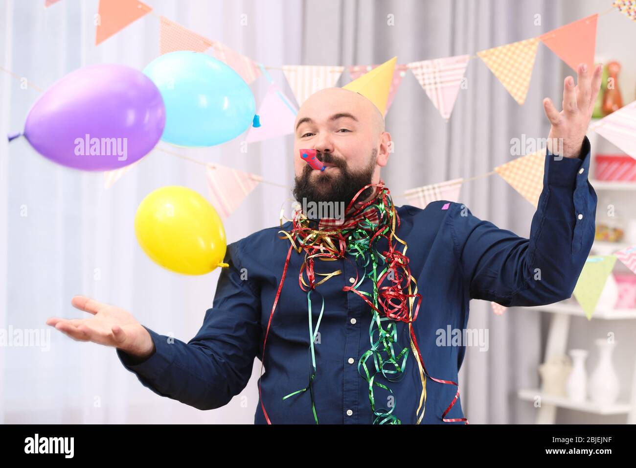 Chubby man birthday hi-res stock photography and images - Alamy