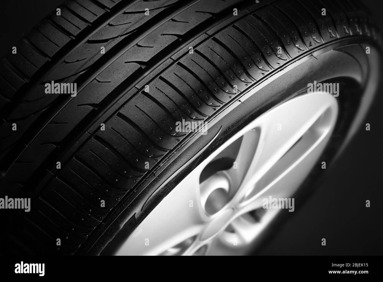 Spare wheel spokes Black and White Stock Photos & Images - Alamy