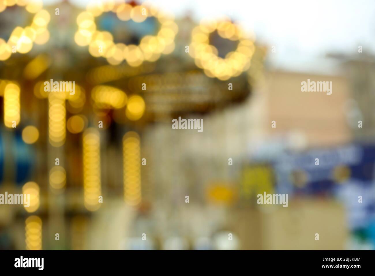 Carousel unfocused lights Stock Photo - Alamy