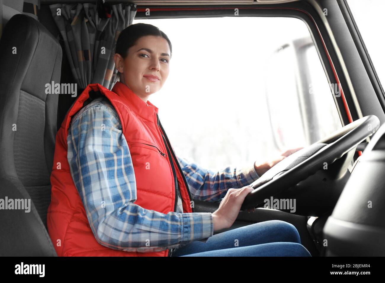 Female trucker hi-res stock photography and images - Alamy
