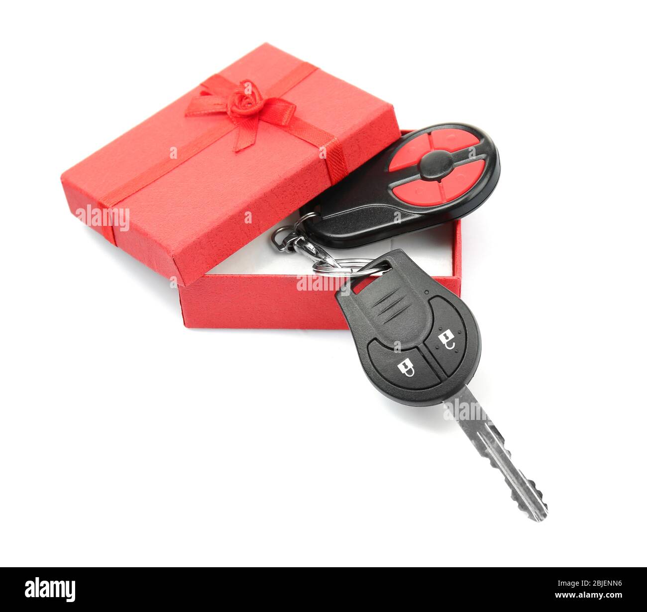 Gift box car christmas Cut Out Stock Images & Pictures - Alamy