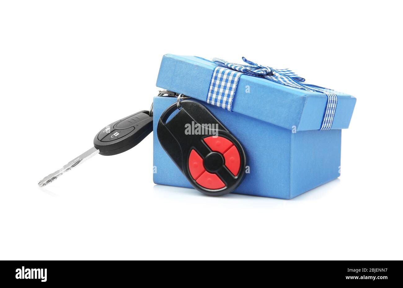 Gift box car christmas Cut Out Stock Images & Pictures - Alamy