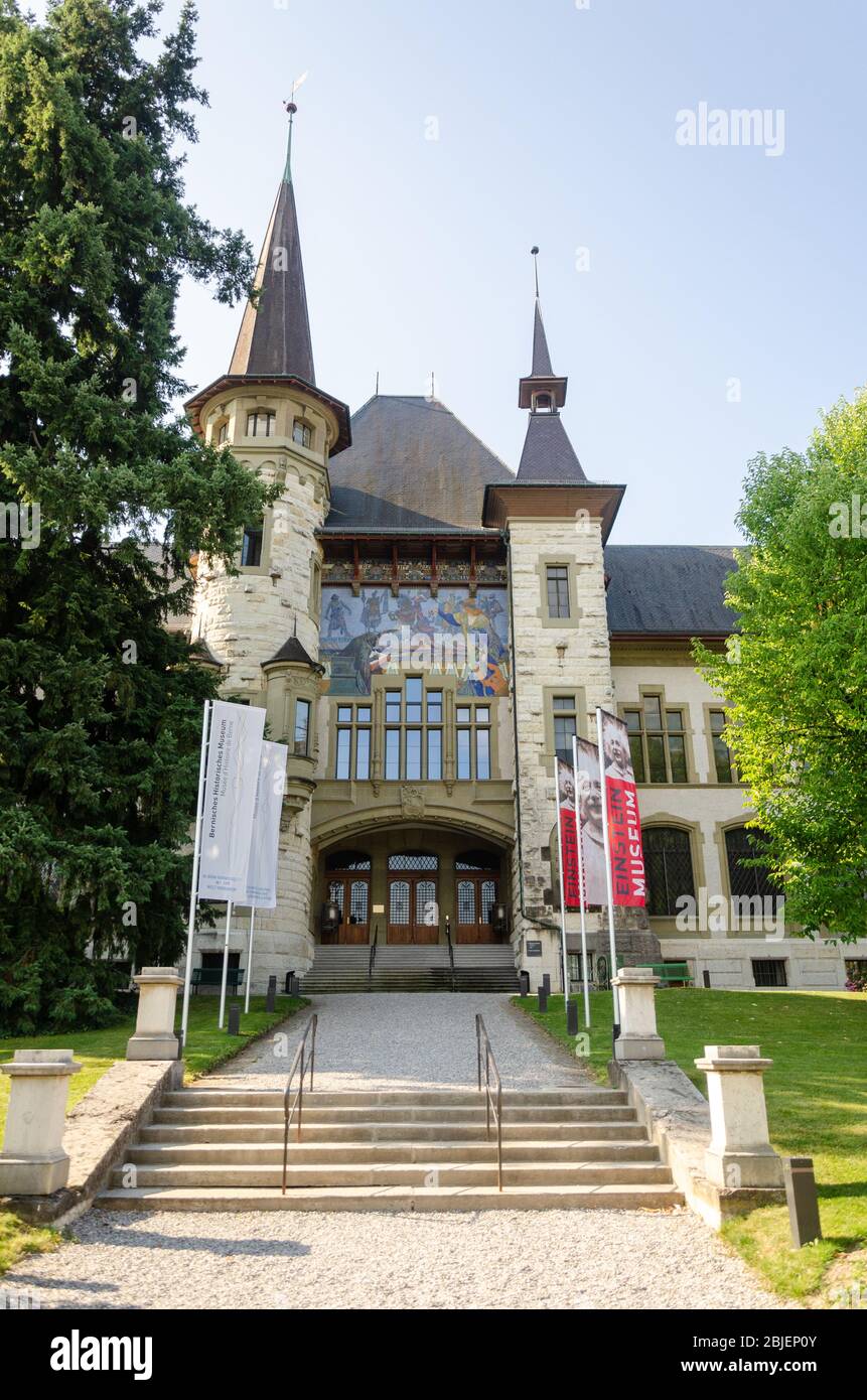 Entrance path to Bern Historical Museum, Helvetiaplatz, Bern ...