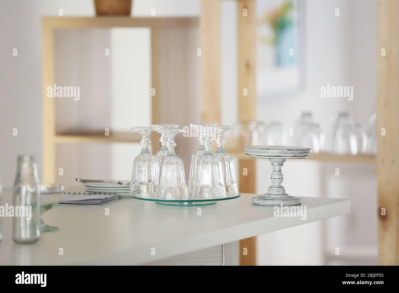 Transparent table stand hi-res stock photography and images - Alamy