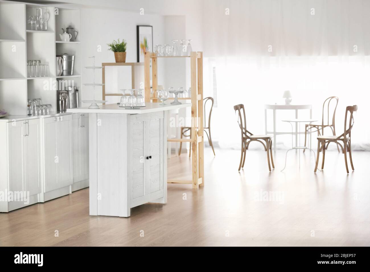 Interior of modern milk bar Stock Photo - Alamy