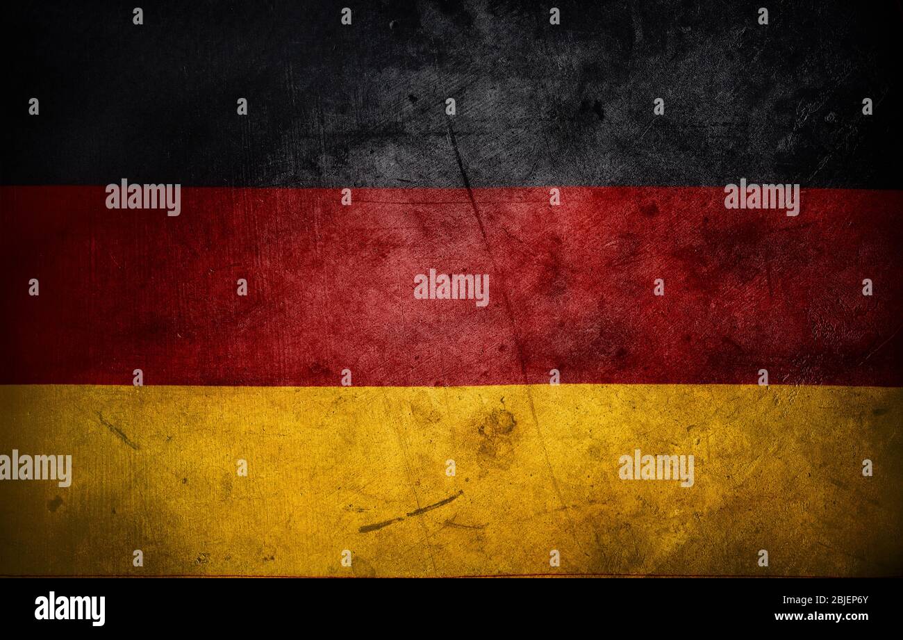 German flag. Grunge texture effect Stock Photo - Alamy