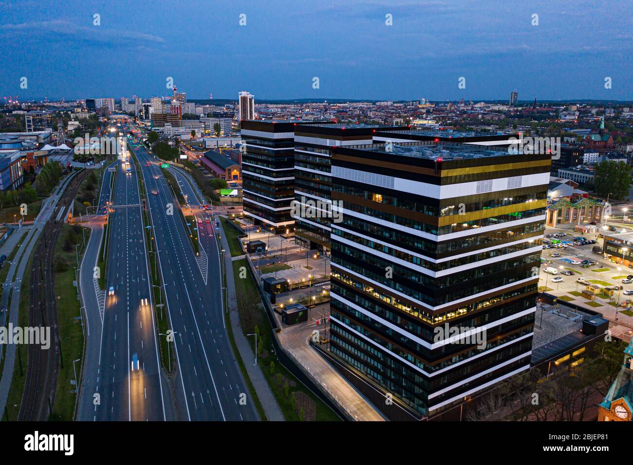 Skyscraper in downtown katowice hi-res stock photography and images - Alamy
