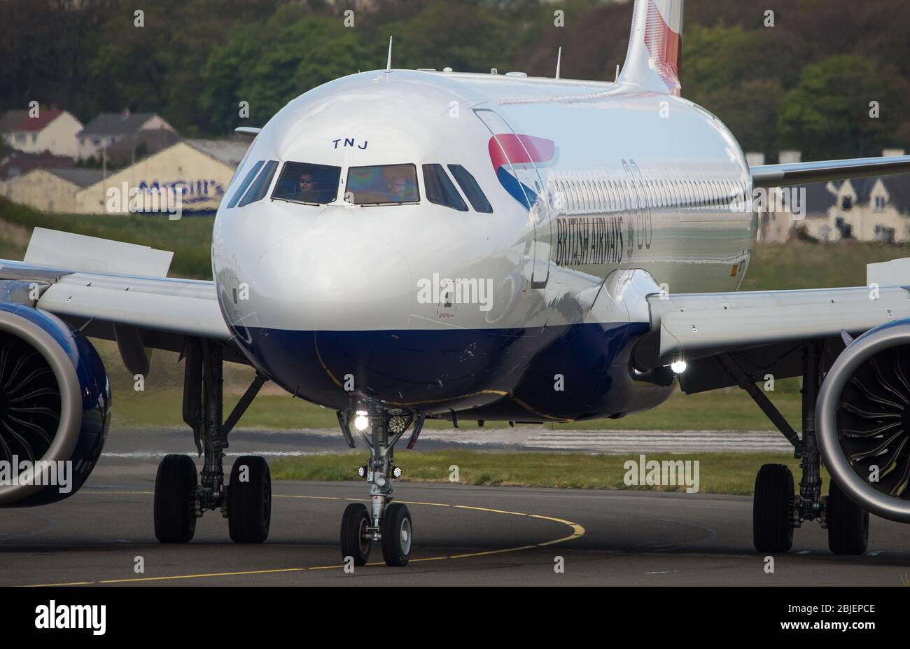 Nose view of british airways airbus a320 neo hi-res stock photography ...