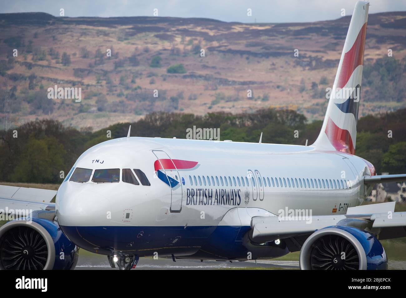 Left hand side view of british airways airbus a320 neo hi-res stock ...