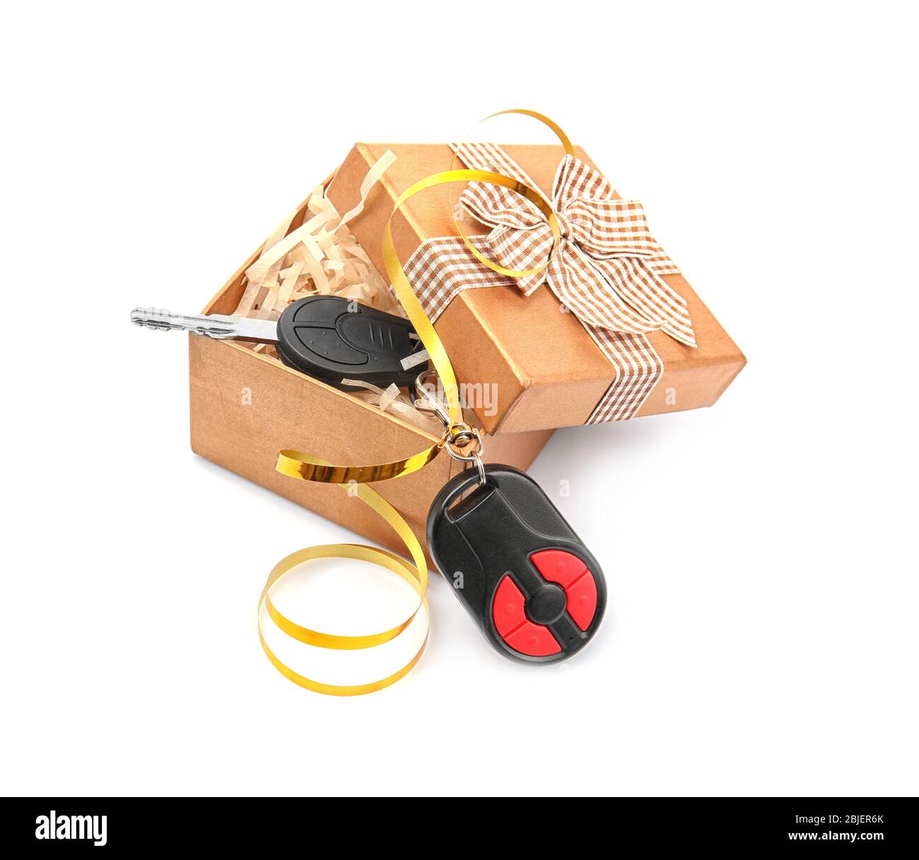 Car key gift box isolated hi-res stock photography and images - Alamy