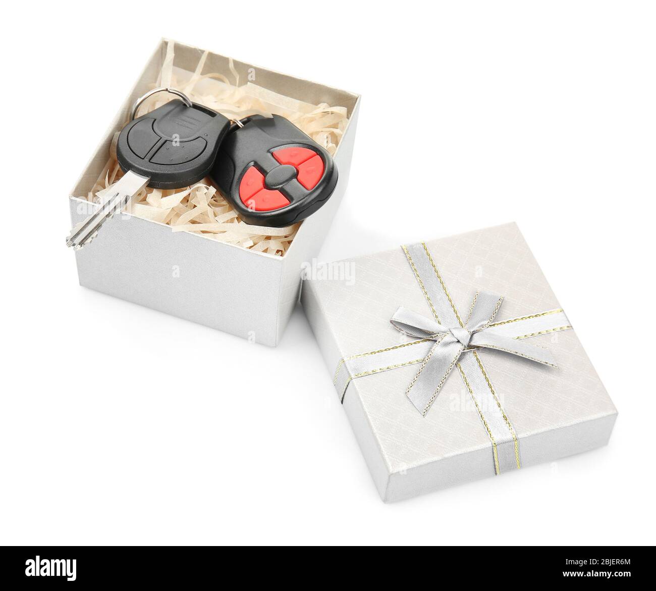 Car key gift box isolated hi-res stock photography and images - Alamy