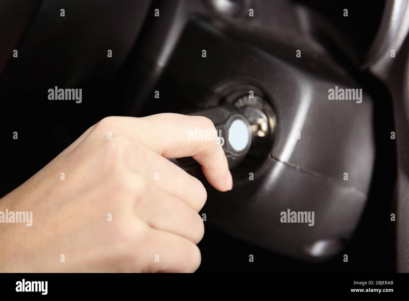 Female starting car hi-res stock photography and images - Alamy