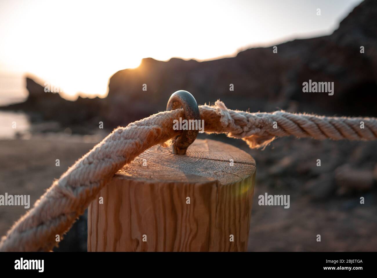 Sunset through pole hi-res stock photography and images - Alamy