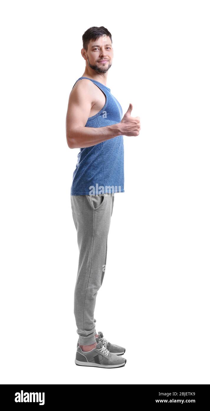 Man good posture on Cut Out Stock Images & Pictures - Alamy