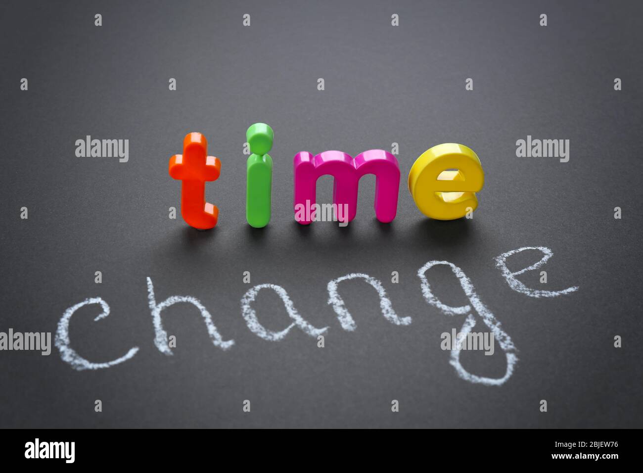 Motivation concept. Phrase TIME CHANGE on chalkboard background Stock ...