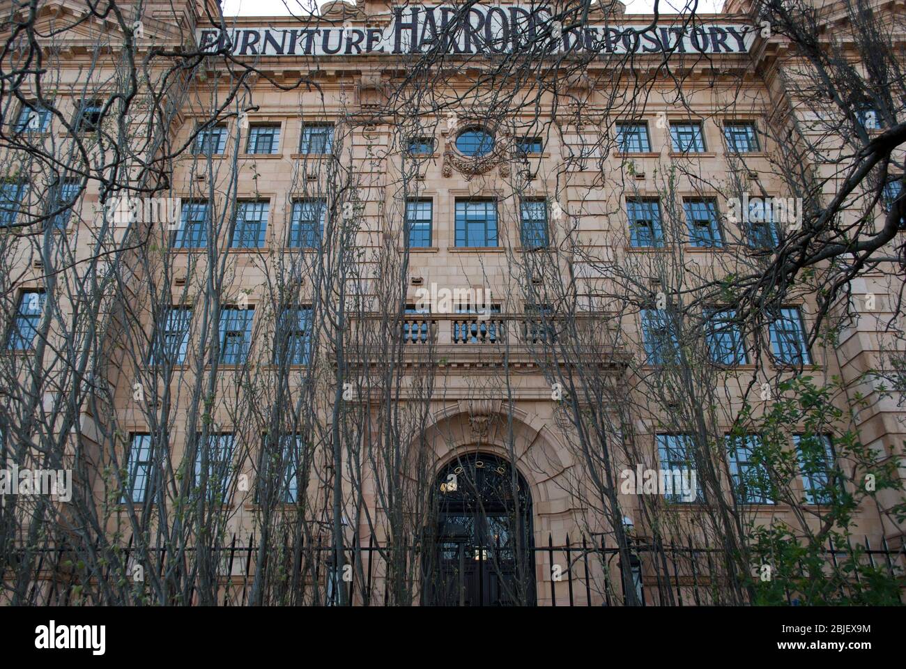 Riverside Elevation Dome Front Entrance with Cherry Blossom at Harrods ...