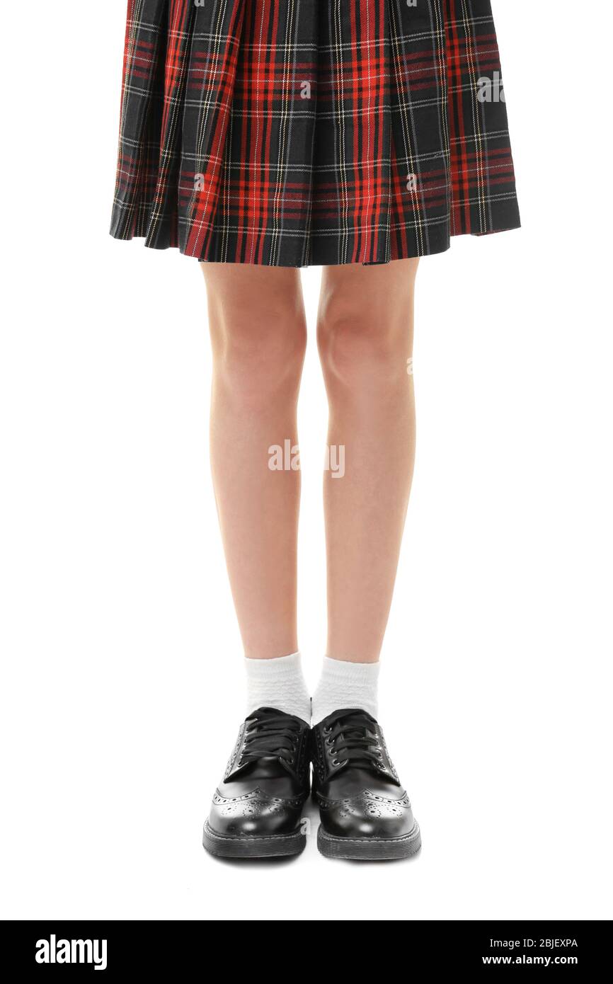 High school uniform girl legs hi-res stock photography and images - Alamy
