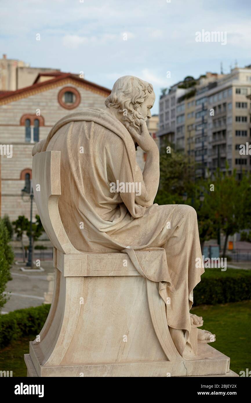 Socrates athens statue hi-res stock photography and images - Alamy