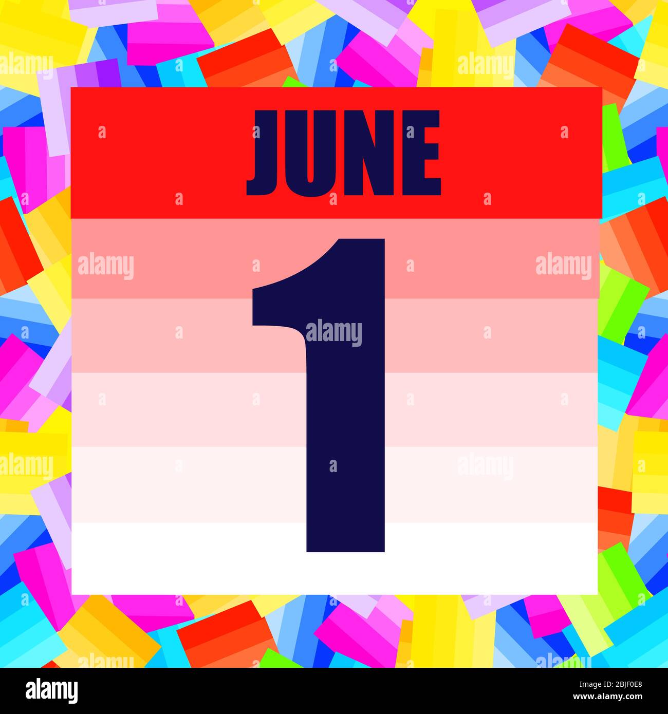 June 1 icon. For planning important day. Banner for holidays and ...
