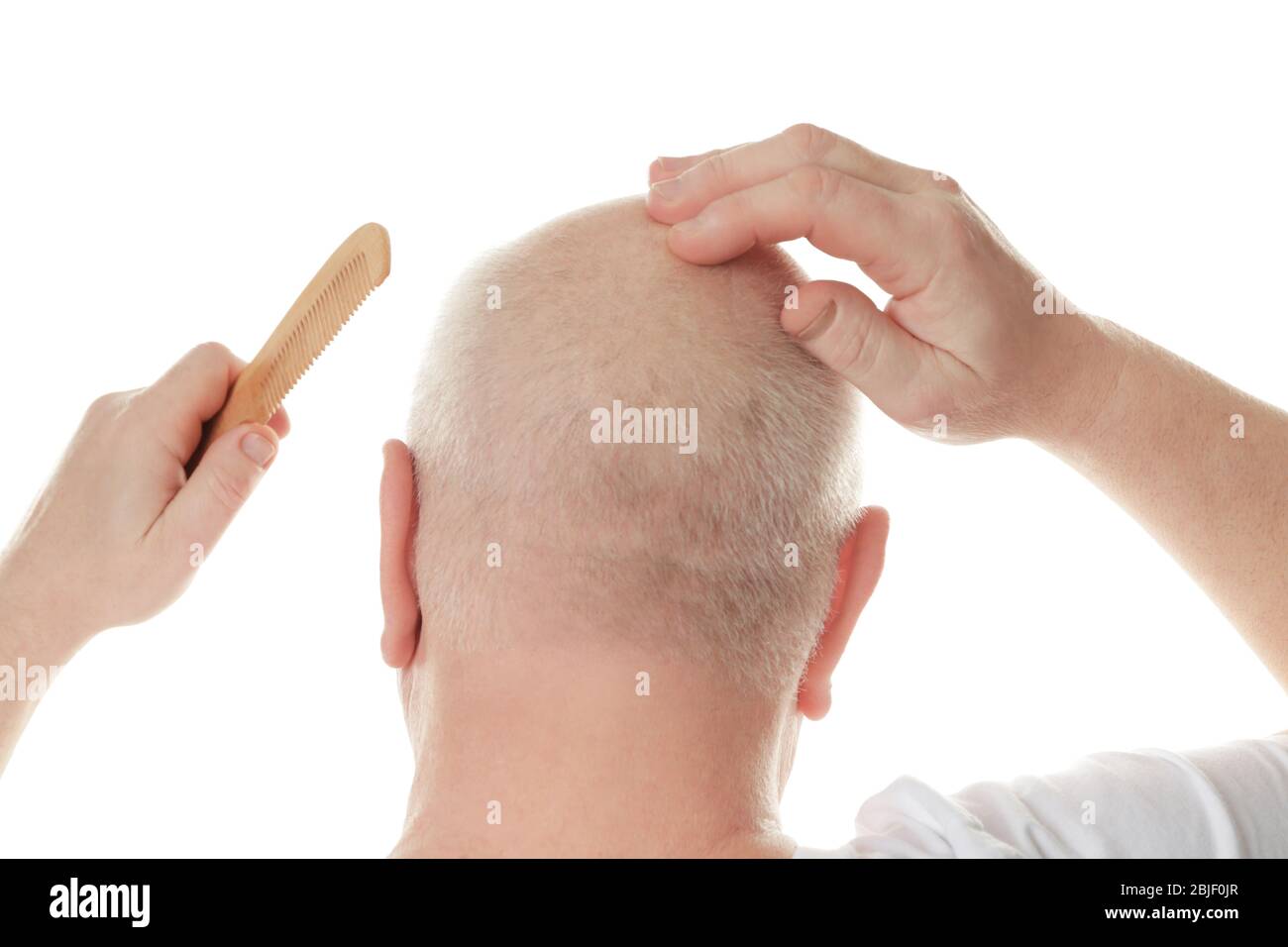 Man back of head comb hi-res stock photography and images - Alamy