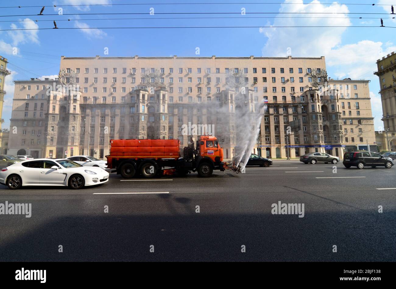 Moscow street view, Russia Stock Photo - Alamy