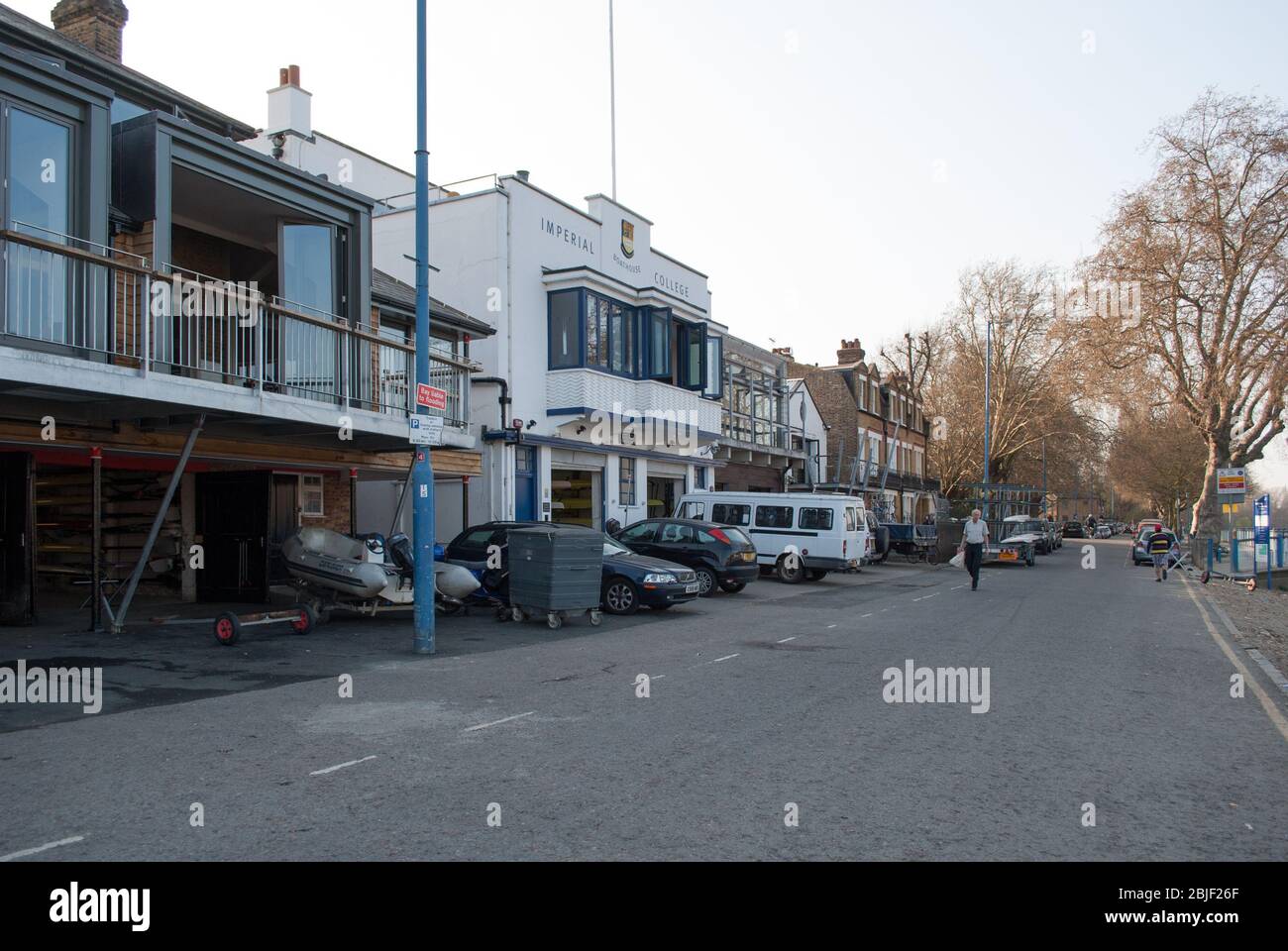 Imperial College Boathouse Putney Embankment, London Stock Photo - Alamy