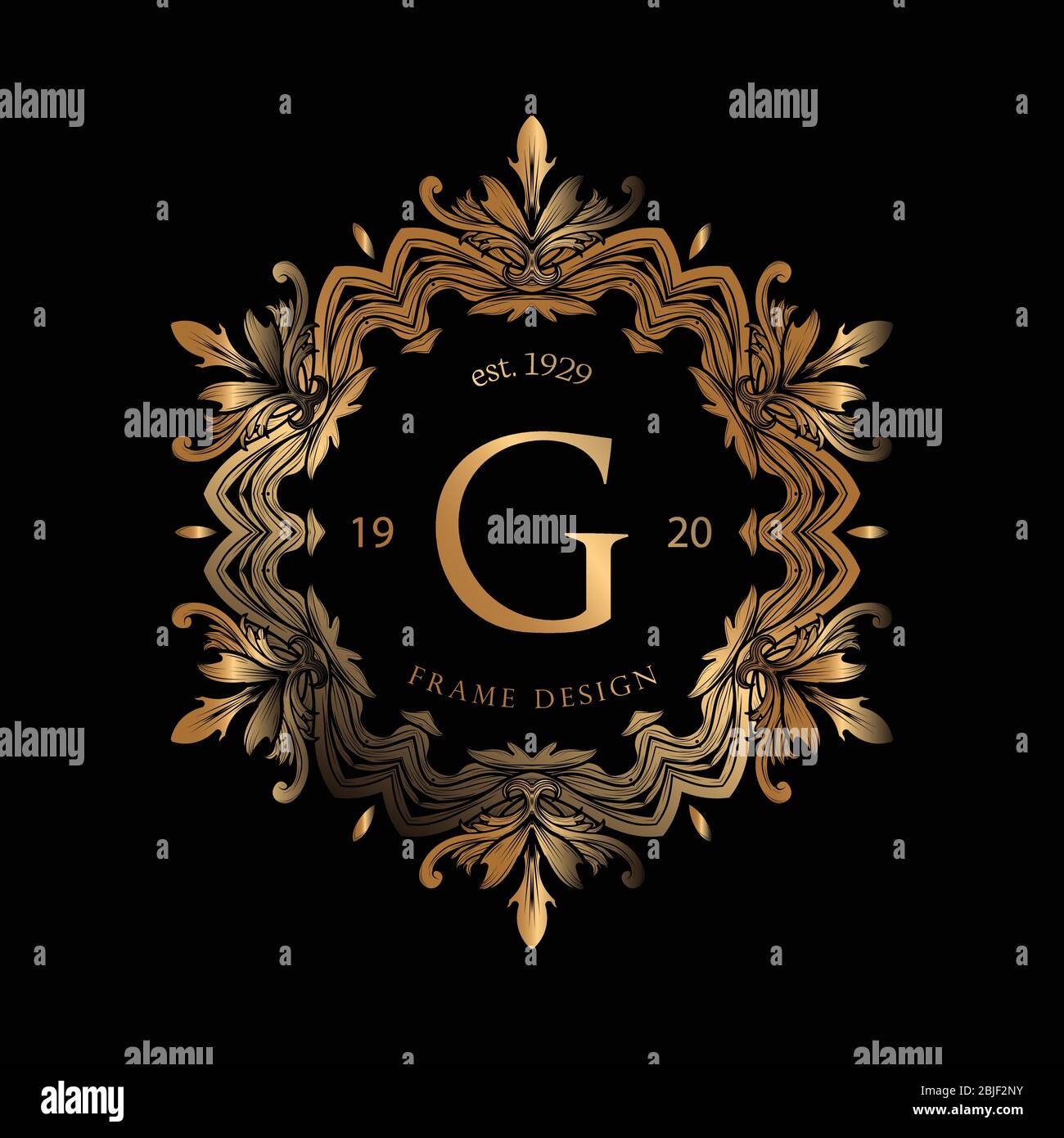 Luxury Background with Gold Color. templates with design element ...