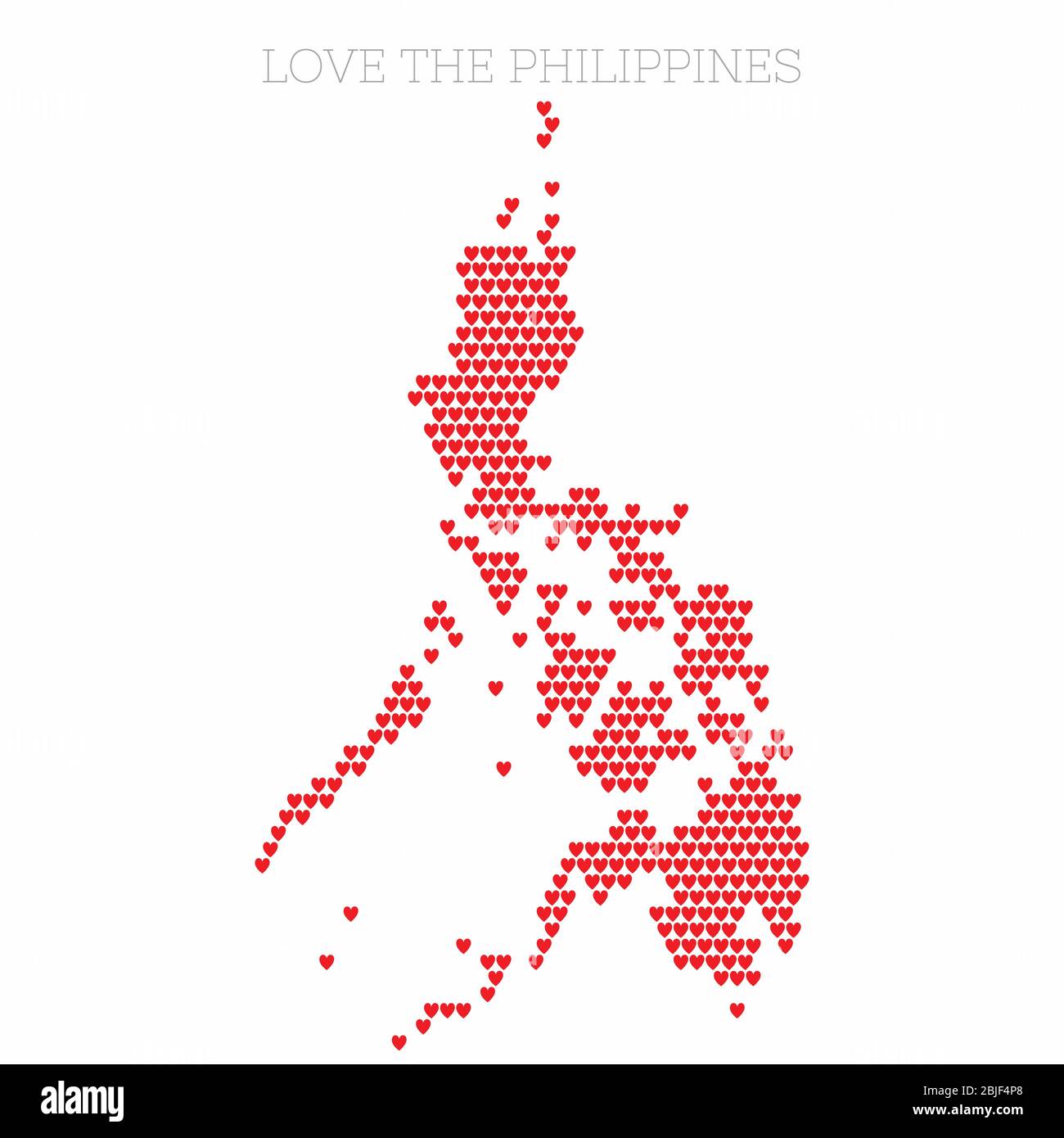 Philippines map Cut Out Stock Images & Pictures - Alamy