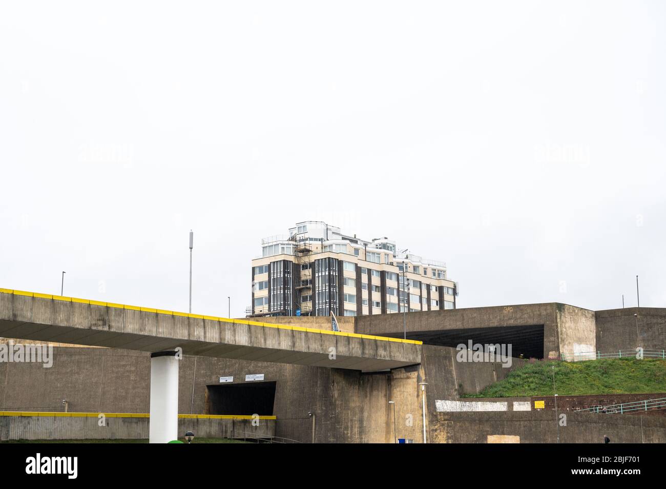 Marina Way slip road from Marine Drive to Brighton Marina with Courcels ...