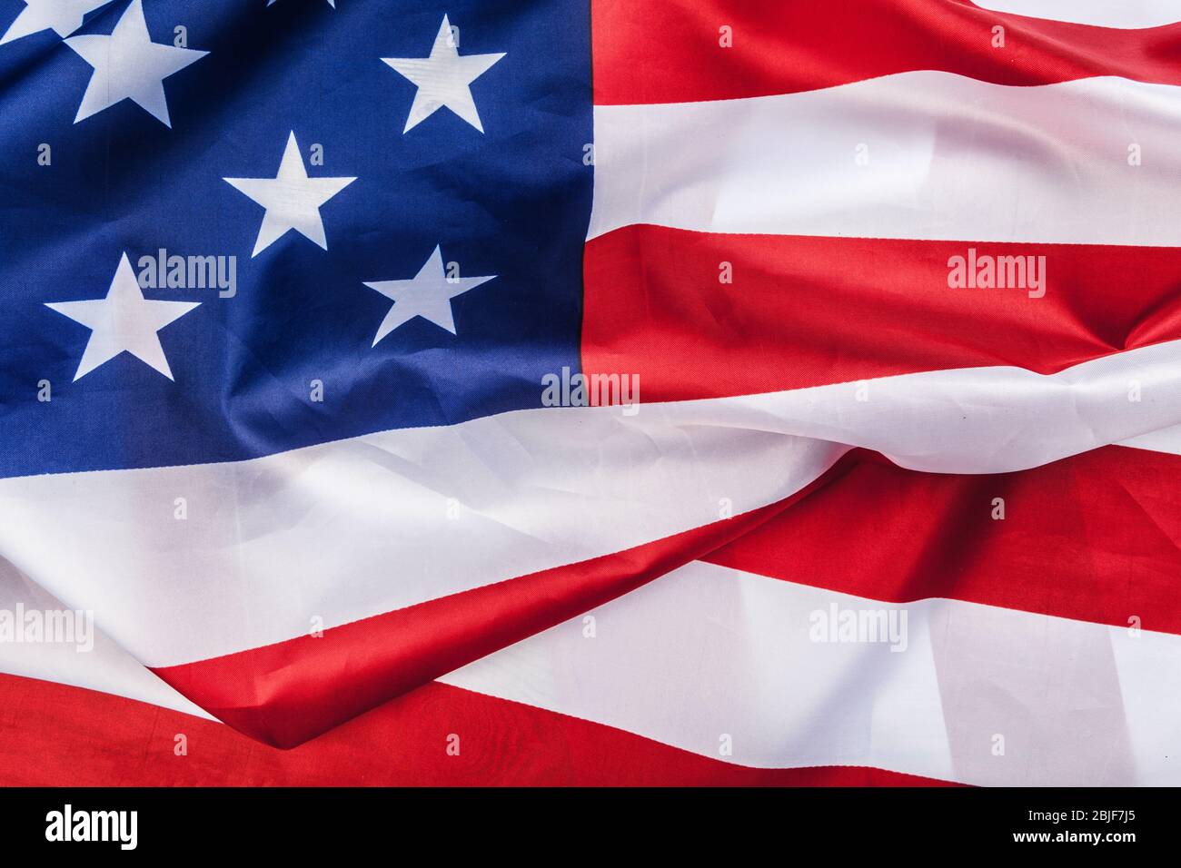 Beautifully waving star and striped American flag Stock Photo - Alamy