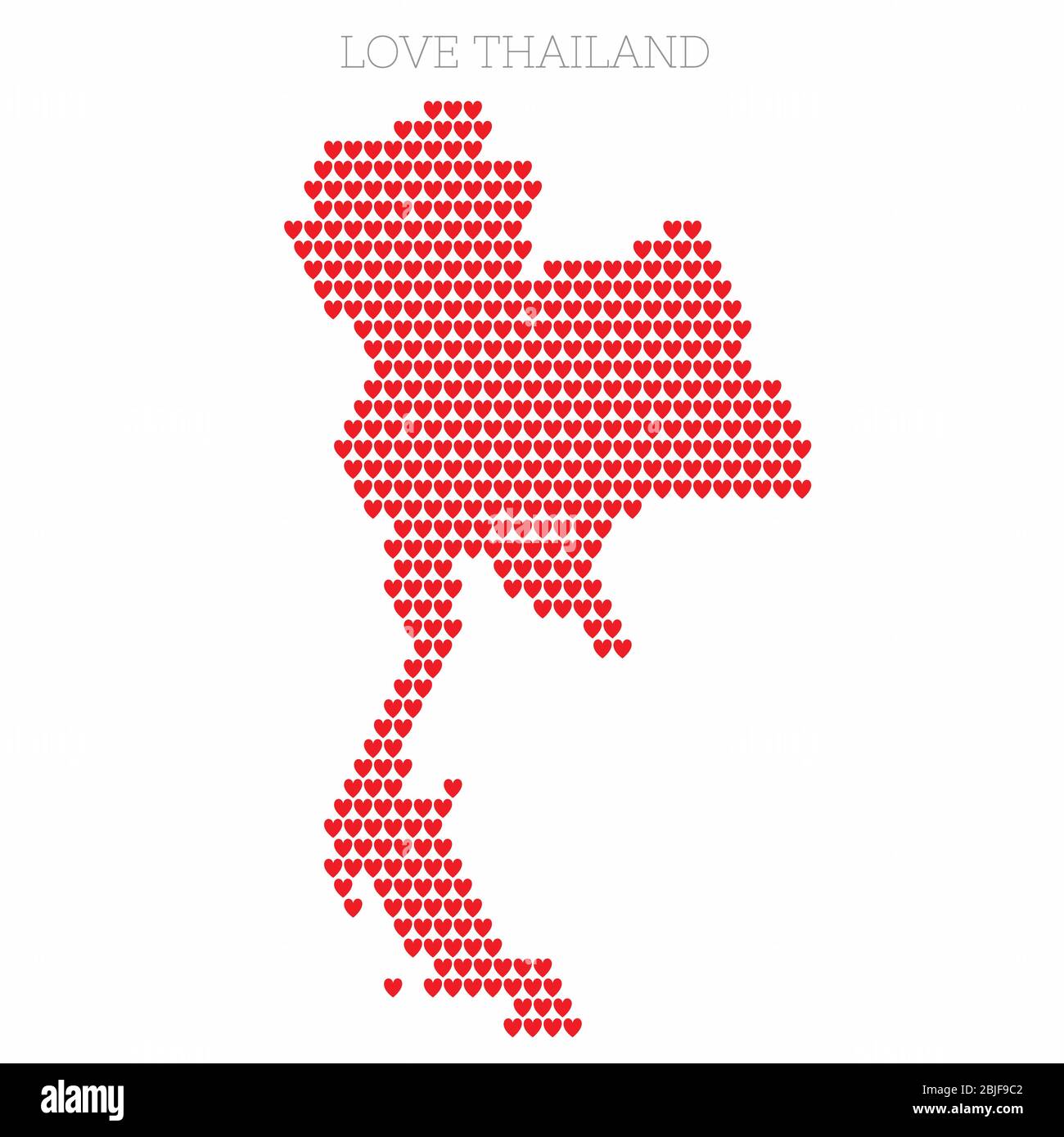 Thailand country map hi-res stock photography and images - Alamy