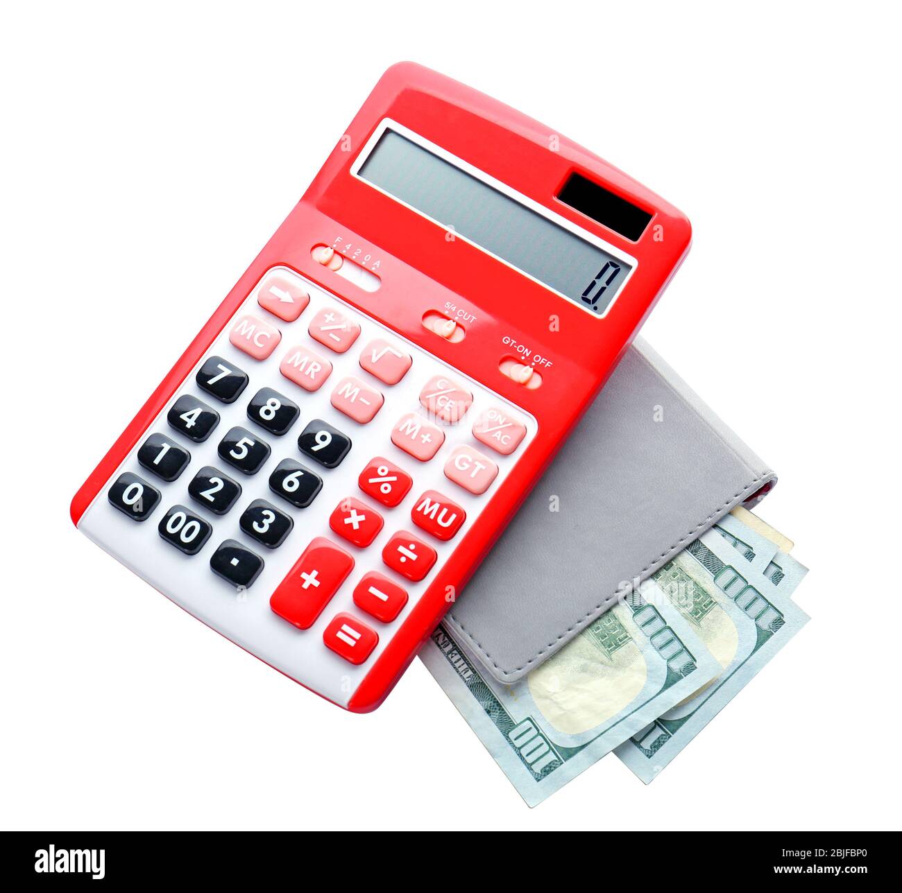 Red calculator Cut Out Stock Images & Pictures - Alamy