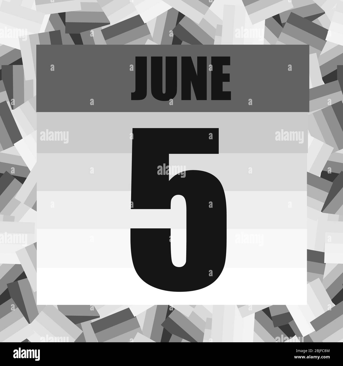 June 5 icon. For planning important day. Banner for holidays and ...
