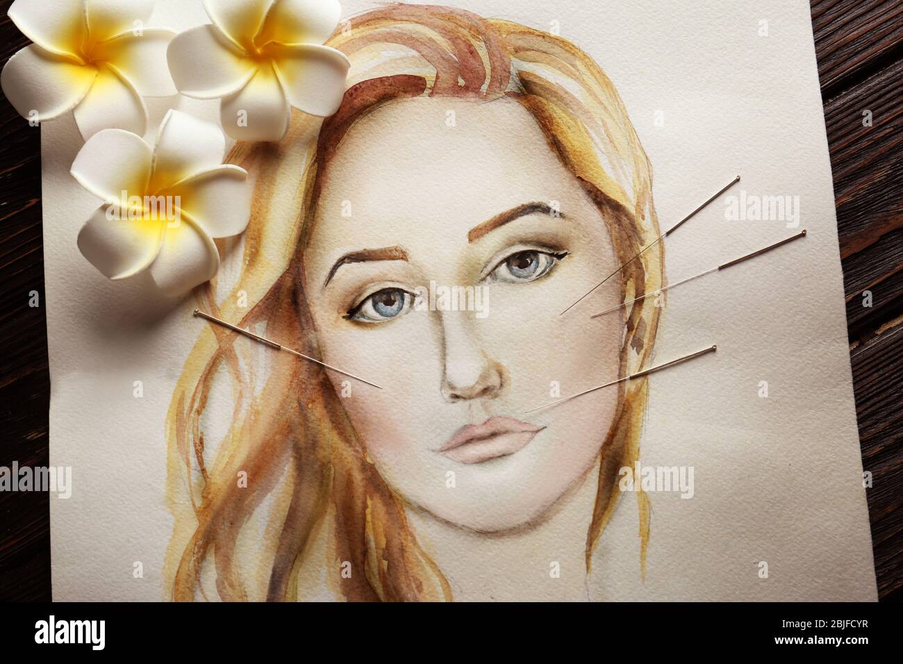 Acupuncture drawing hi-res stock photography and images - Alamy