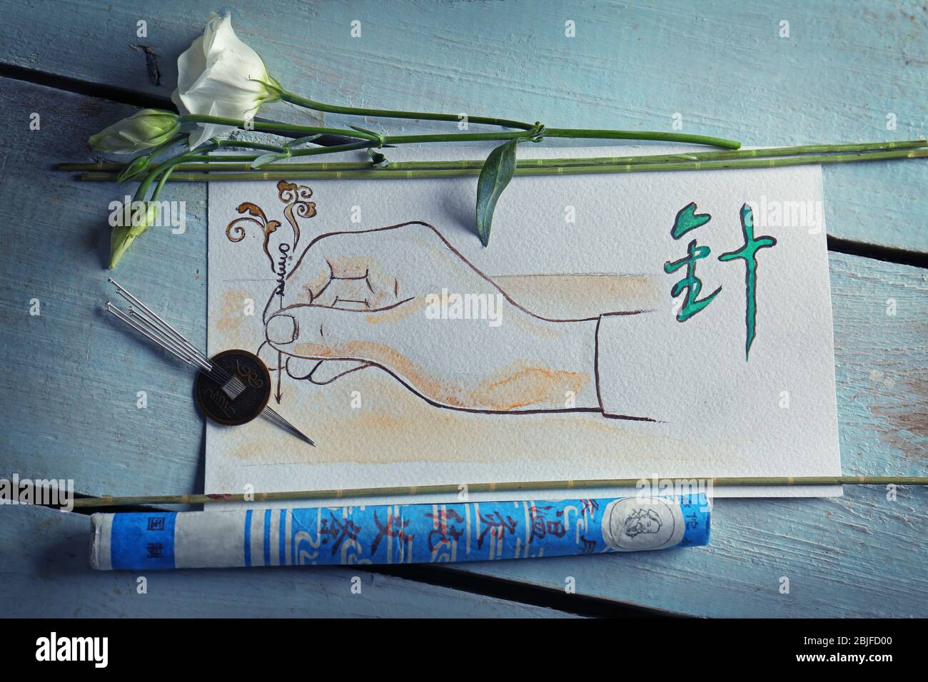 Acupuncture drawing hi-res stock photography and images - Alamy