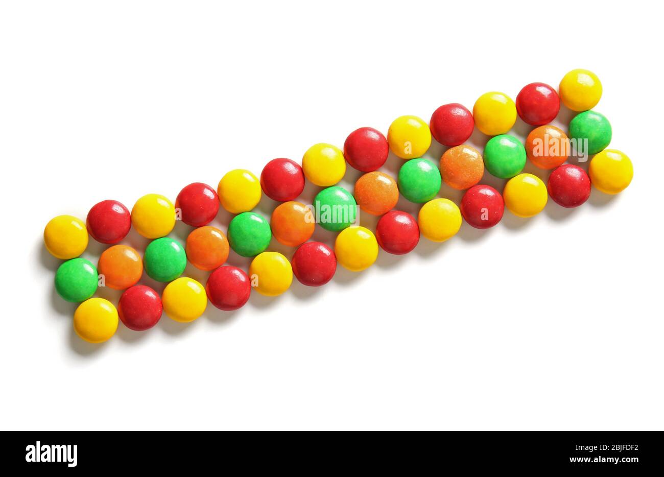 Delicious candies on white background Stock Photo - Alamy